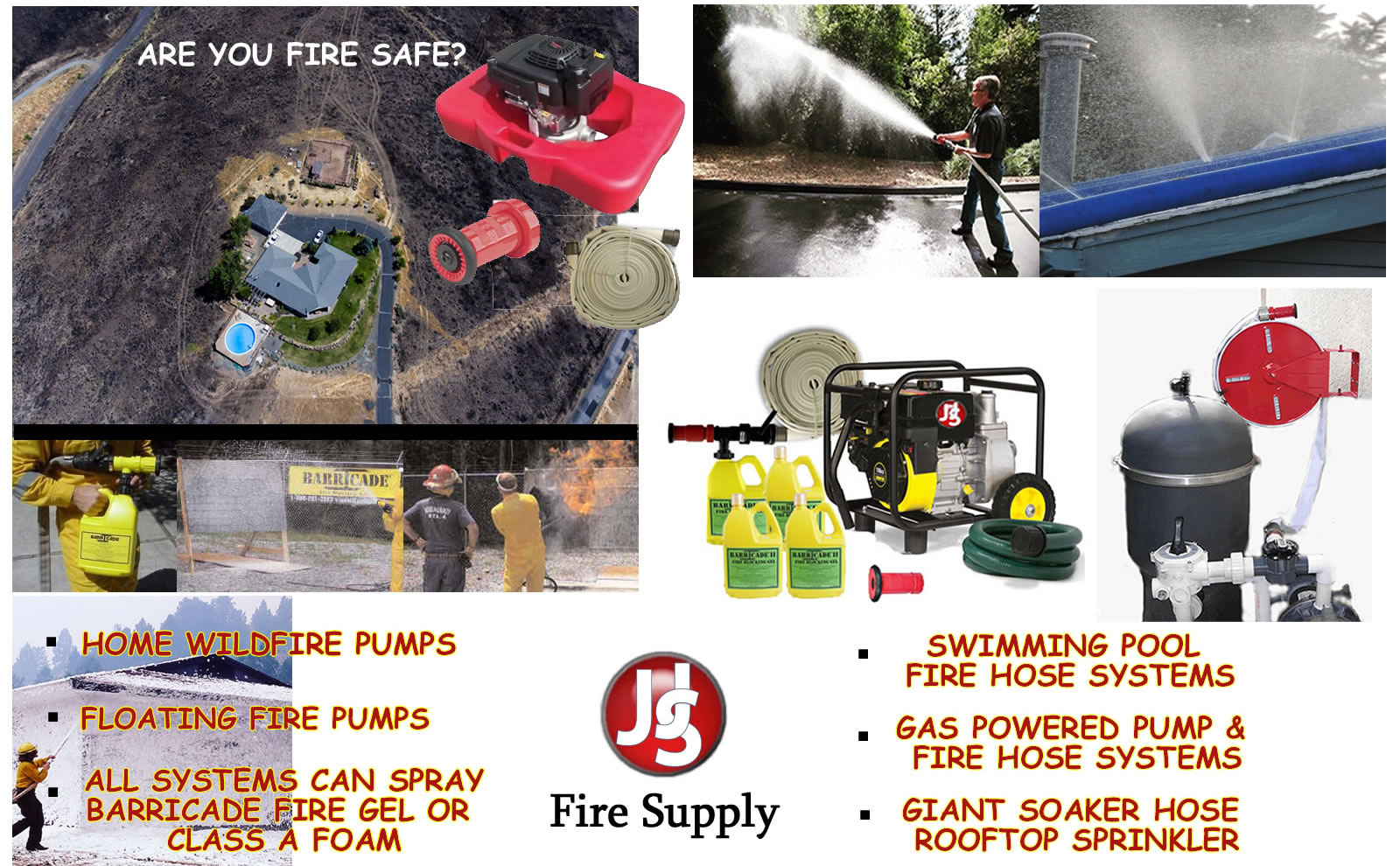 About JJS Fire Supply Home Firefighting Wildfire Protection Gas Pump ...