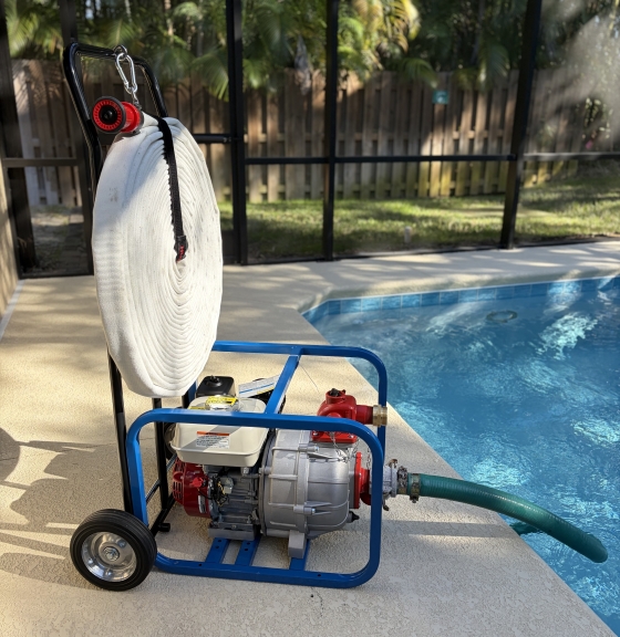High Performance Pool Fire Pump Cart Home Firefighting System